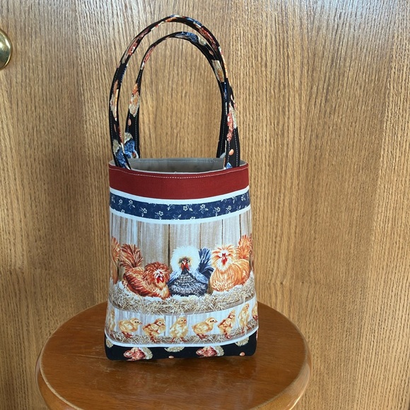 Hand Crafted | Accessories | New Chickens And Baby Chicks Childs Tote ...
